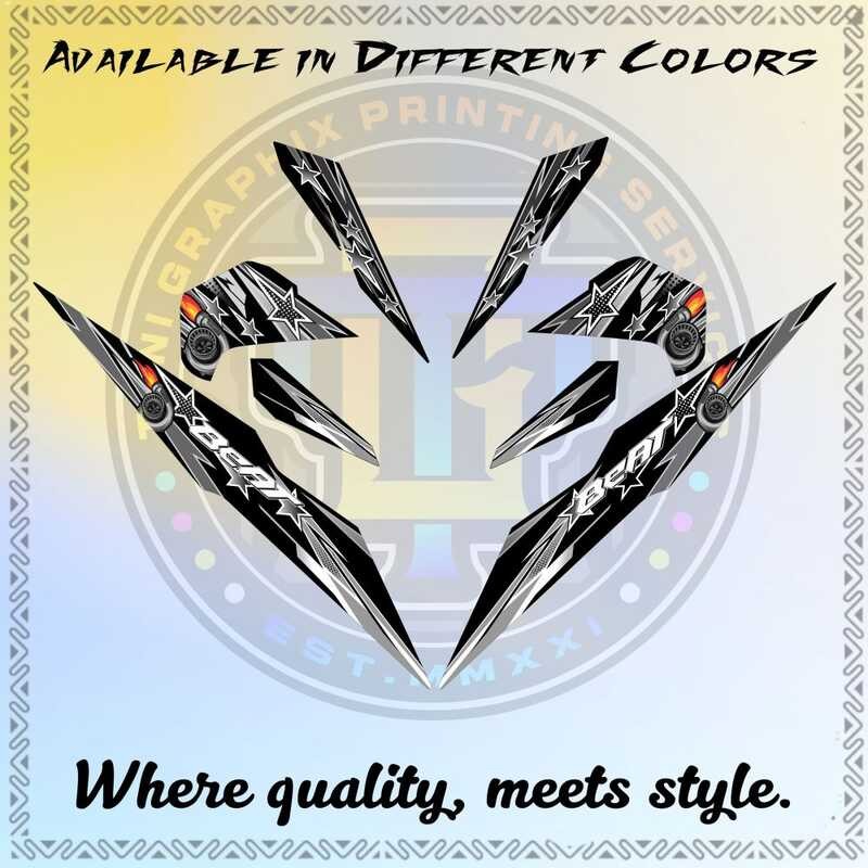 Honda Beat V2 Fi Turbo Star Indo Decals Sticker With Freebies | Shopee ...
