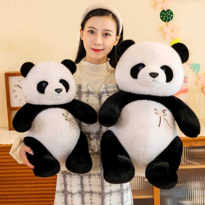 Badge Panda Plush Toy for Girls Large Doll Pillow Chengdu Panda ...