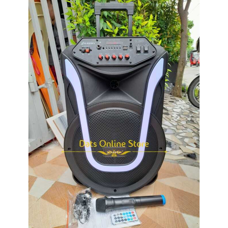4000W D12" Trolley Bluetooth Karaoke Speaker With Adjustable Bass/Tree ...