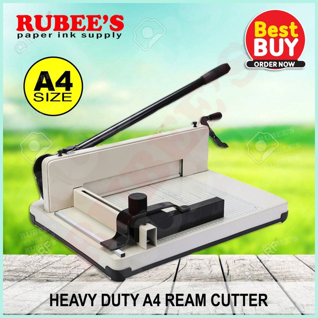 QUAFF Ream Cutter MACHINE A3 / A4 Size (FREE 1 Ream SHORT Bond Paper ...