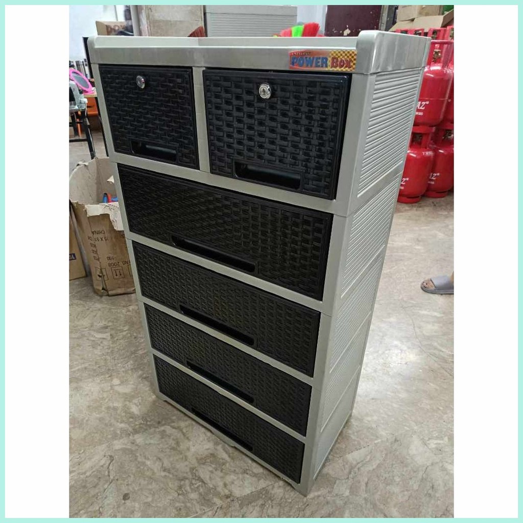 RATTAN UNI-LUCKY POWER BOX 5 LAYER RATTAN DRAWER PLASTIC DRAWER Model ...