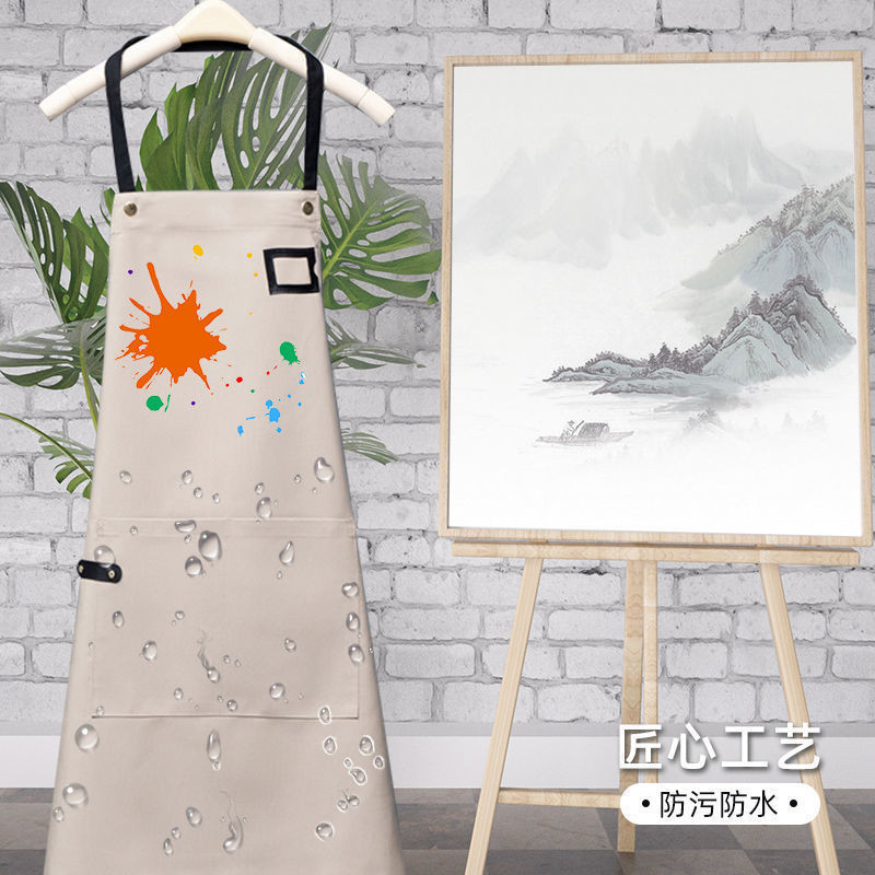 Art Apron Drawing Oil Painting Studio Art Painting One Piece | Shopee ...