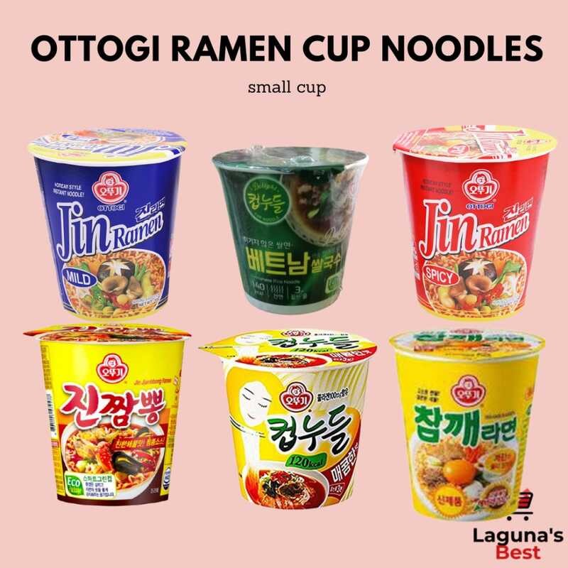 Ottogi Ramen Cup Noodles - Jin Ramen, Diet Sesame Jjampong, Vietnam ...