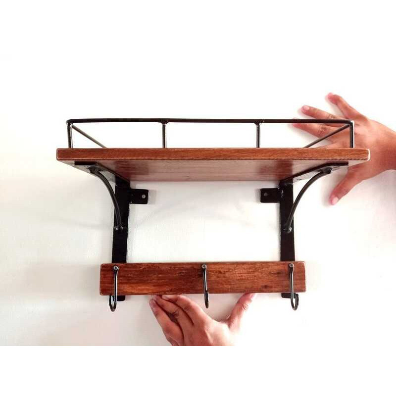 Solid Wood Mini Single Wall Hanging | Display Shelf Decoration 69 ...