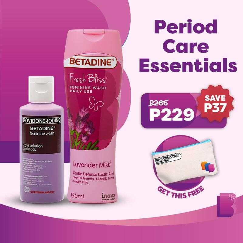 BETADINE Period Care Essentials Kit | Shopee Philippines