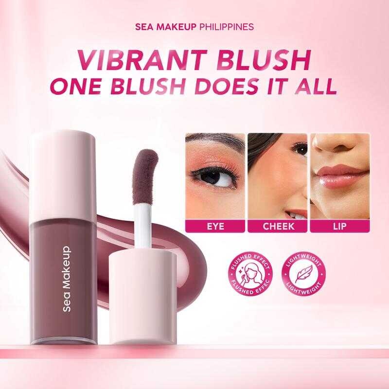 Sea Makeup Vibrant Flushed Liquid Blush On 1B2 | Shopee Philippines