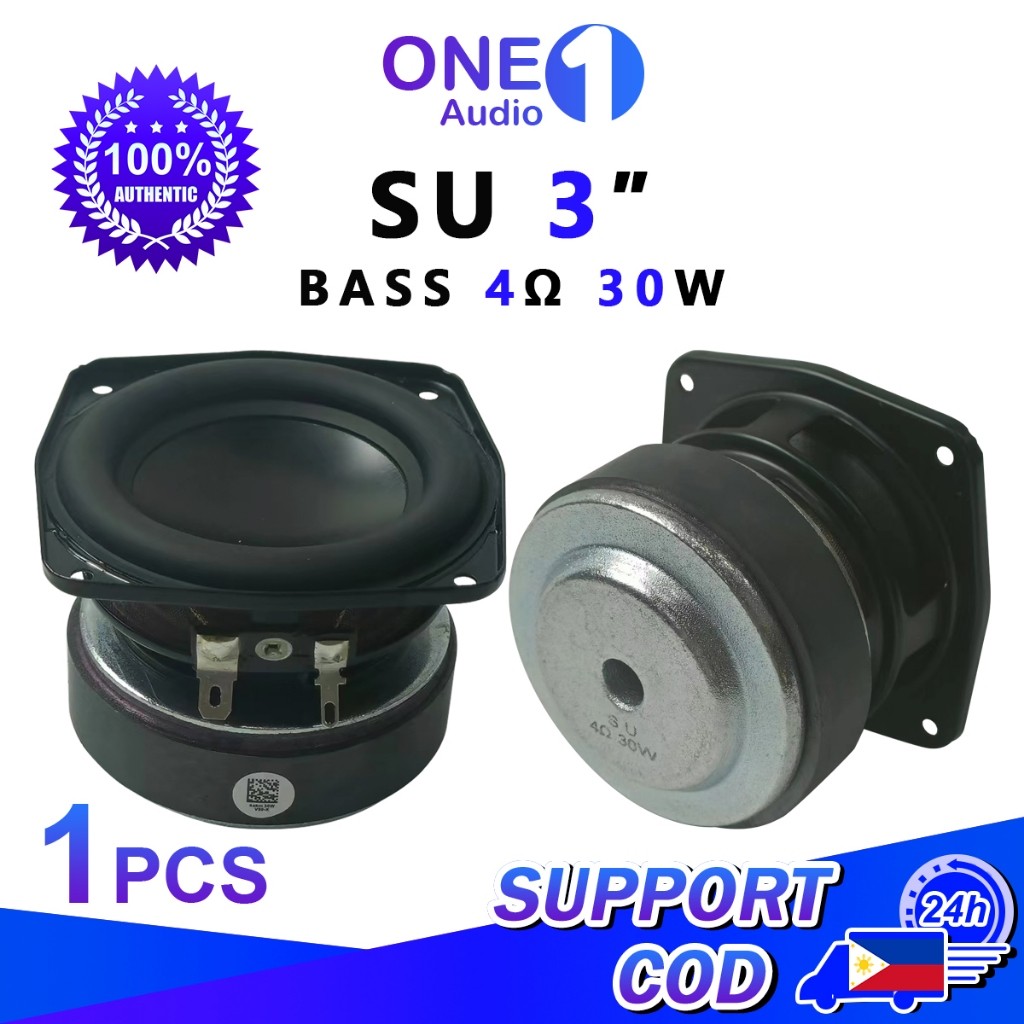 OneAudio SU 3-inch Subwoofer Speaker 4 Ω 30W 3-inch BASS JBL Underseat ...