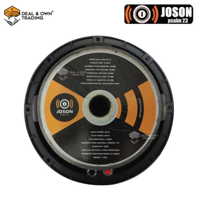 Joson Mid Vocal 10 (Professional 10 Inches Mid Speaker) | Shopee ...