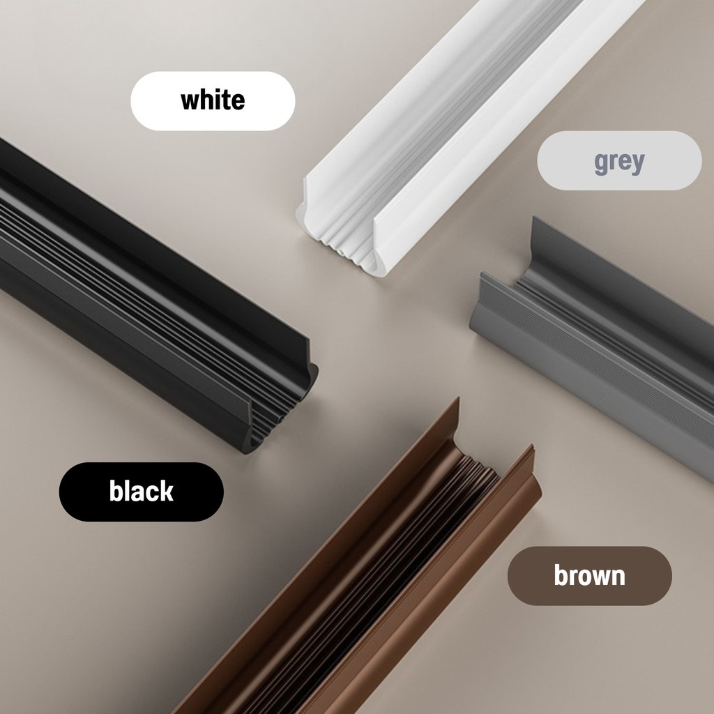 New PVC Flexible Door Bottom Seal Strip Under Door Pull Stopper Sealing ...