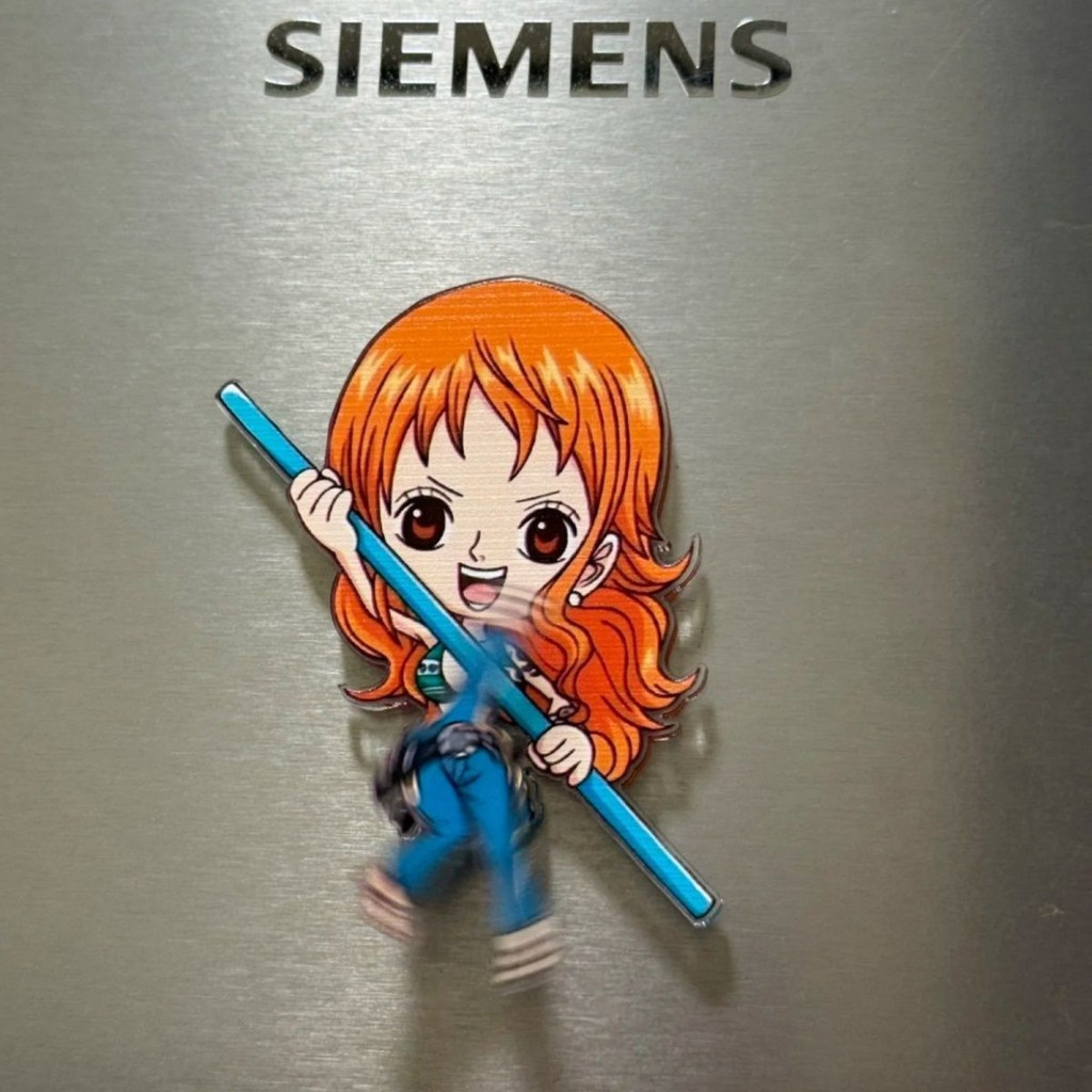 Hot Sale New One Piece Luffy Rotating Fridge Magnet Cute Chopper Plush ...