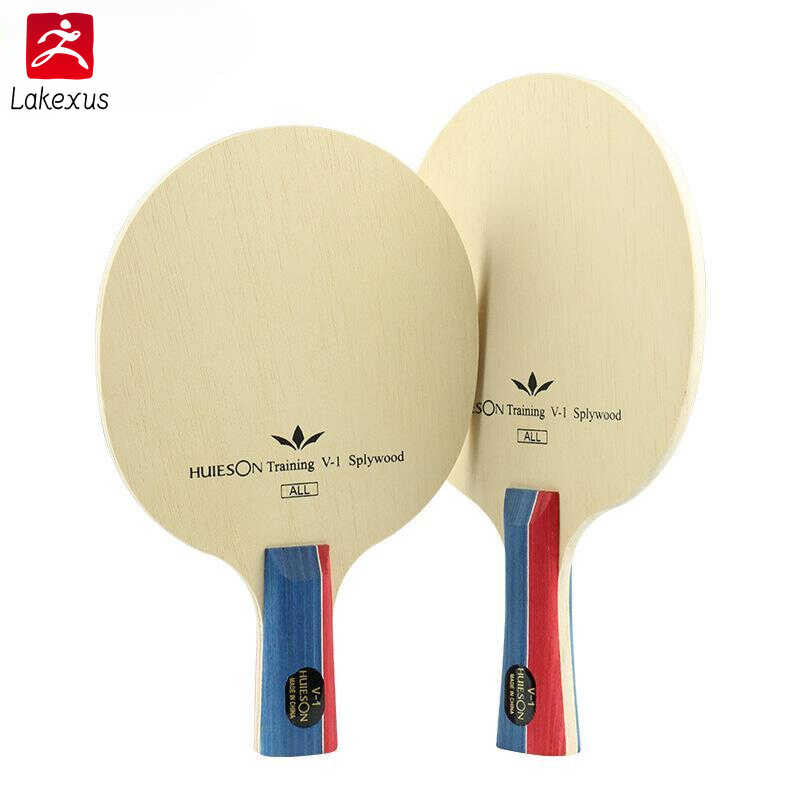 Lakexus Five Layer Wood V-1 Training Ping-Pong Bat Shakehand Penhold ...