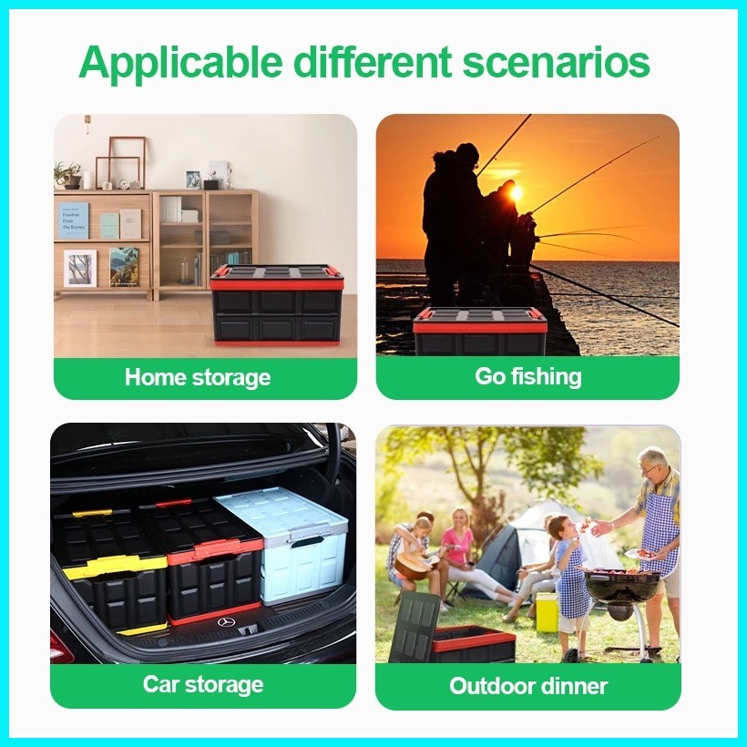 Home Organizer Foldable Storage Box 30/60L Portable Storage Box Load ...