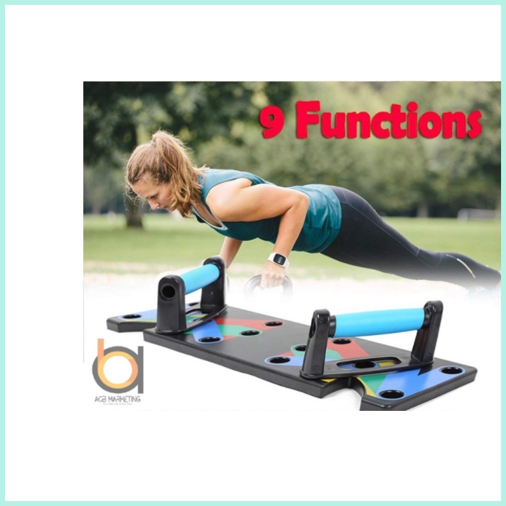 999 Push Up Board Multifunctional 9 in 1 Push Up Board Rack Color-coded ...