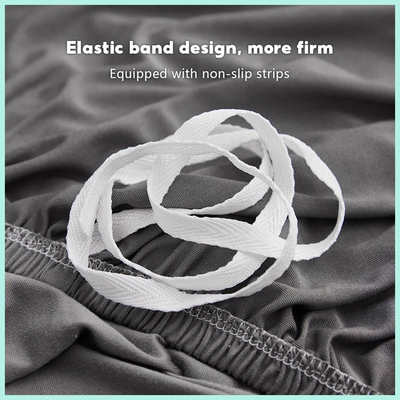 No Fading Elastic Sofa Cover Set Regular L Shape 1/2/3/4 Seater ...