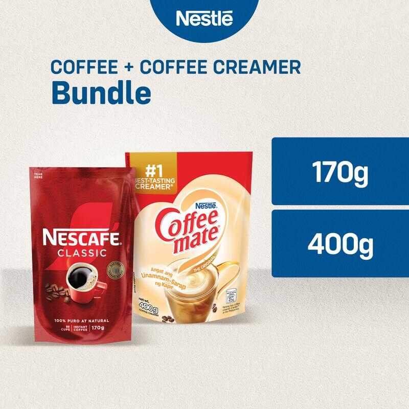 NESCAFÉ Classic Instant Coffee 170G And COFFEE MATE Creamer 400G Efa ...