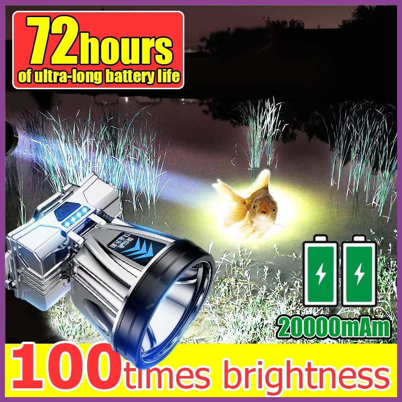 ☃ ☂ 1000m highbeam headlamp flashlight headlamp rechargeable waterproof ...