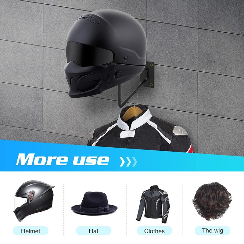 Wall Mounted Iron Clothes Display Racks - Bicycle & Motorcycle Helmet ...