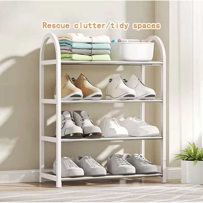 4 5 Layer Plastic Metal Simple Round Rack Shoe Cabinet Student ...
