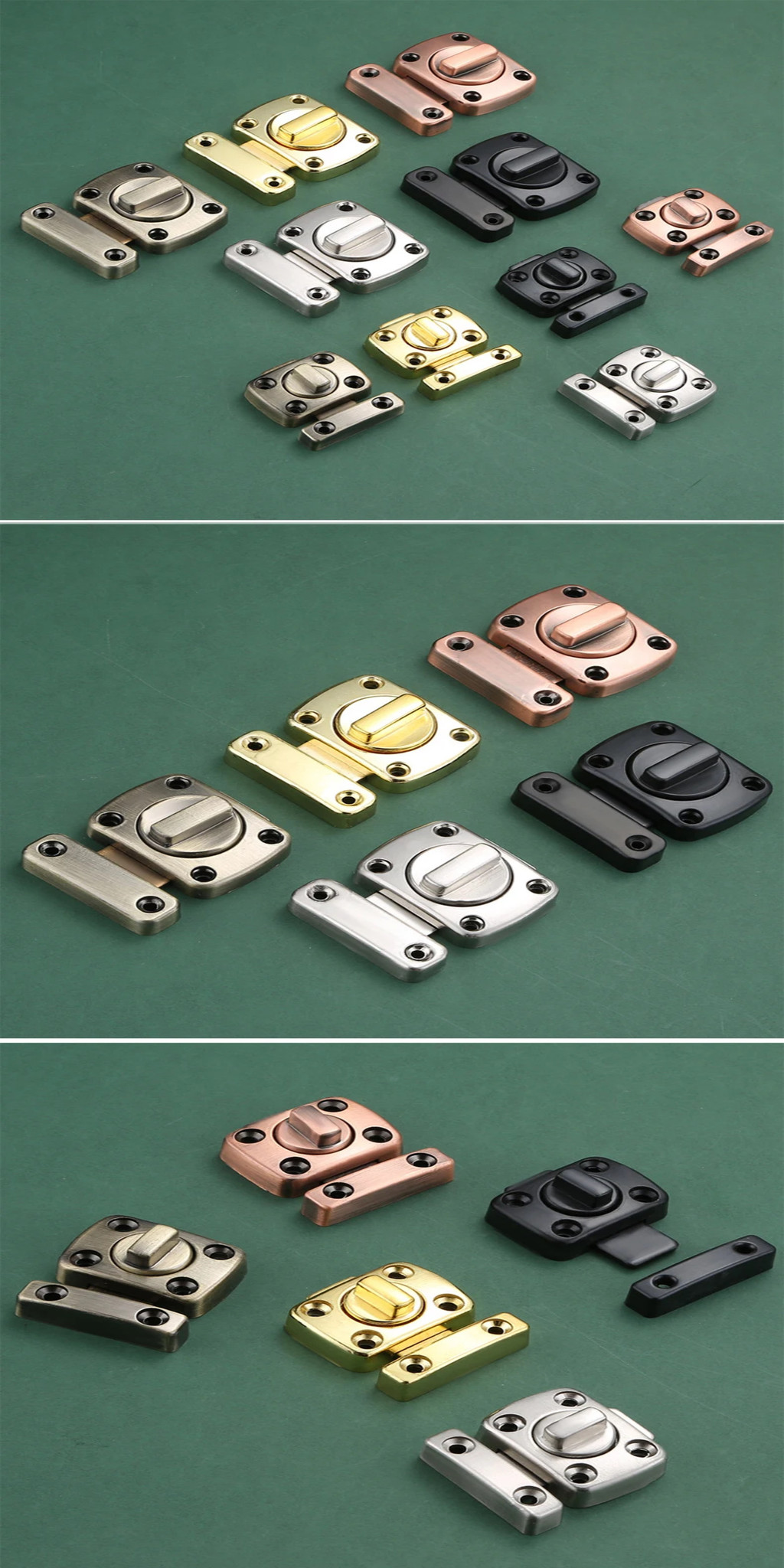 1pc Home Security Latch Rotate Bolt Latch Gate Latches Door Slide Lock ...
