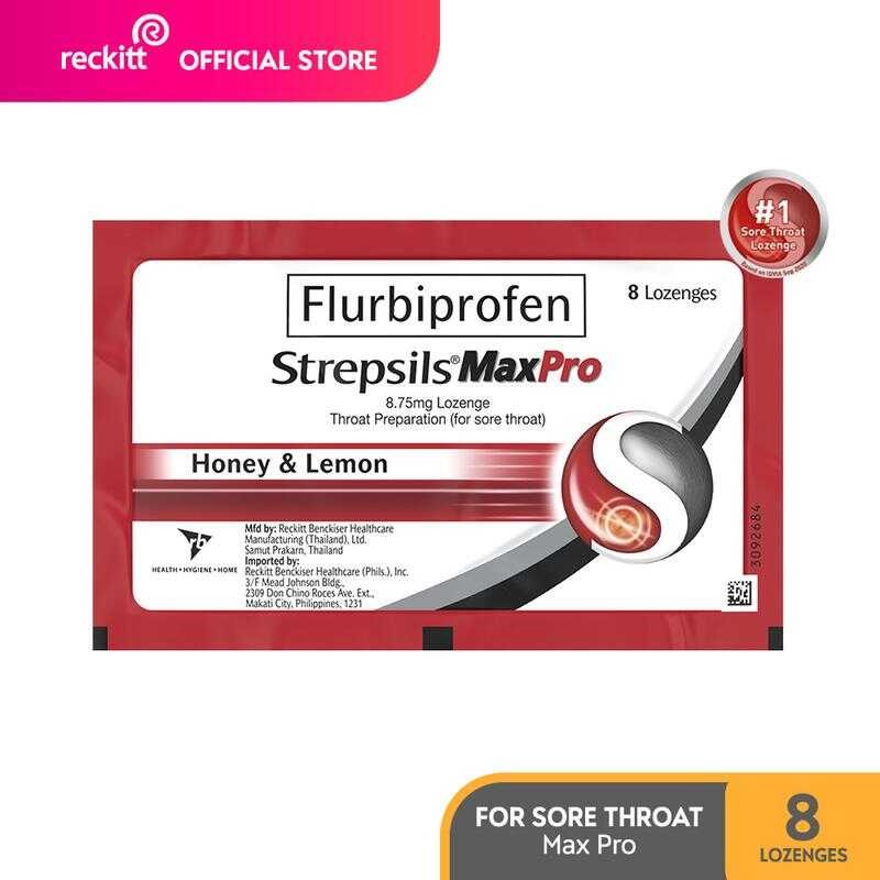 Strepsils Max Pro Medicine Lozenges Pack Of 8S For Inflamed Sore Throat ...