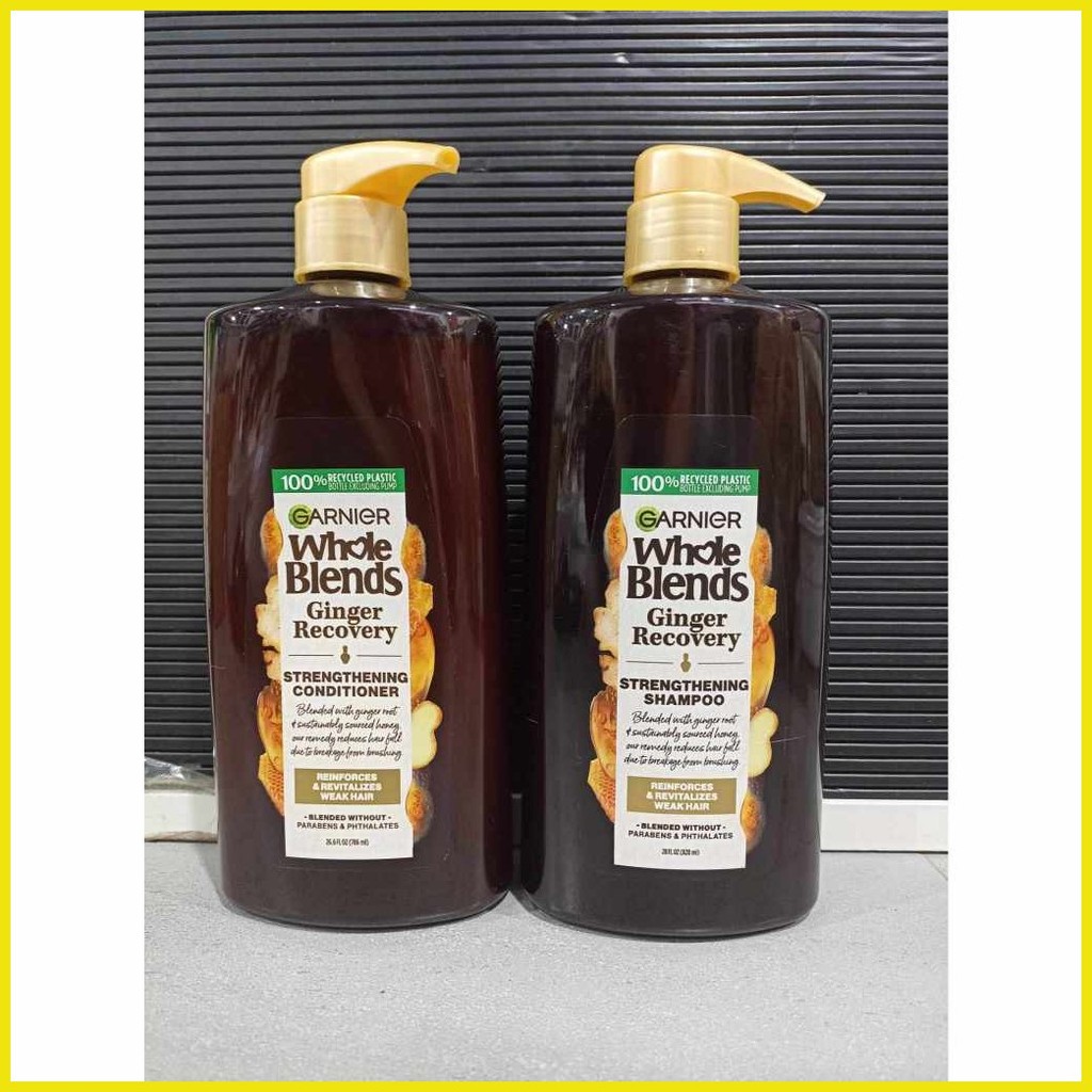 Garnier Whole Blends Ginger Recovery strengthening Shampoo/ Conditioner ...