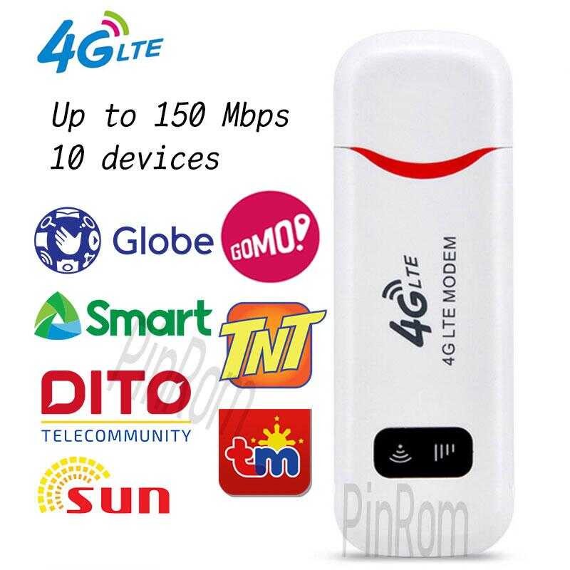 Portable 4G LTE Wifi USB Modem Openline Hotspot Fit For Globe Gomo ...