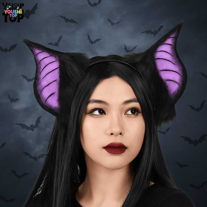 Tt YOUSHI TOP Furry Halloween Costume Cosplay Props Bentable DIY Bat ...