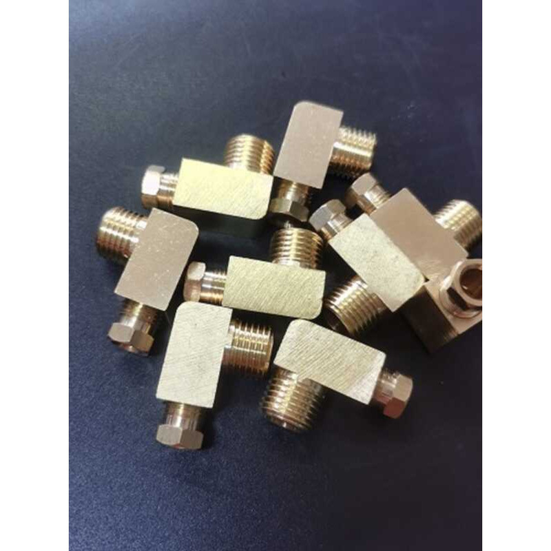 PL Right Angle Slider Oil Nozzle Internal Ferrule Elbow Aluminum Copper ...