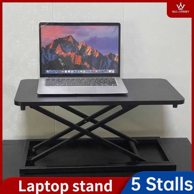 5 Stalls Height Adjustable Up Stand Tabletop Computer Monitor Laptop TV ...