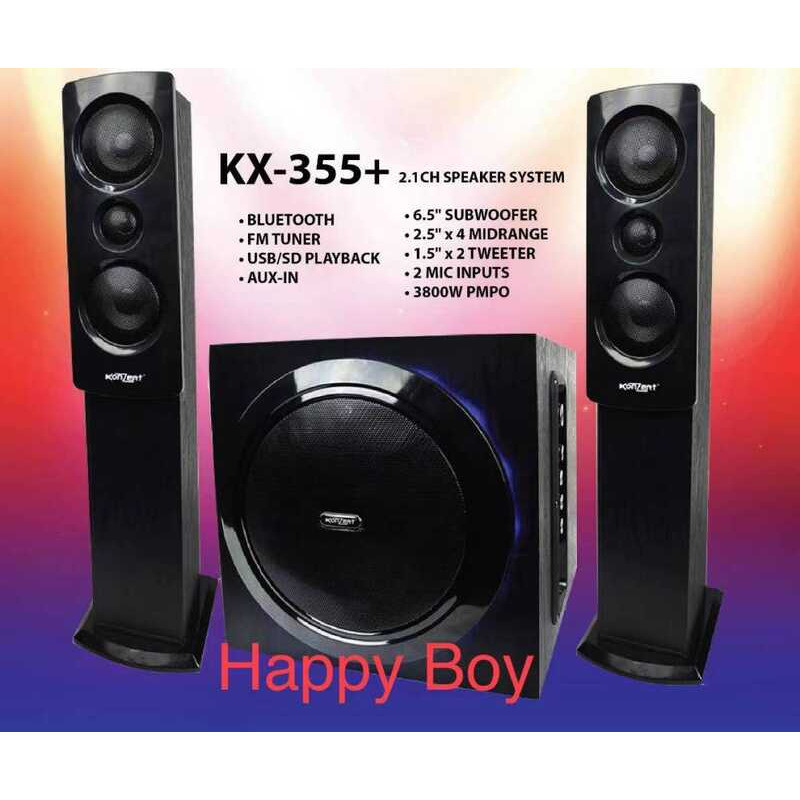 Konzert Kx-355+ (Original) Home Theater Speaker System With Bluetooth ...