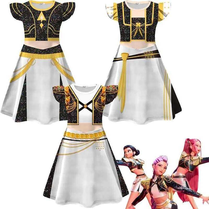 Kpop Zoey Cosplay Girls Kids Halloween Demon Hunters Rumi Costume ...