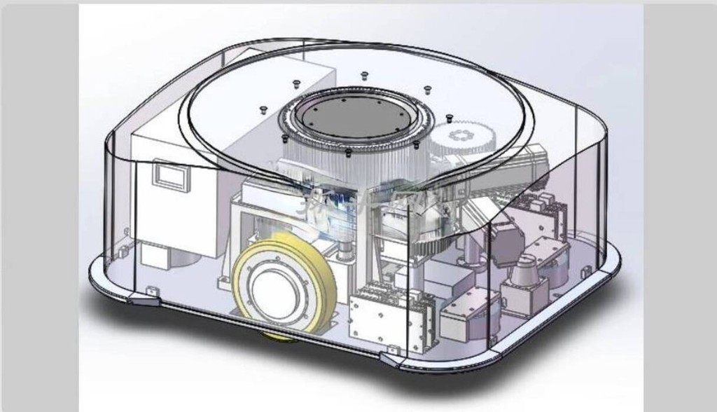 ☑♥ QR Code Navigation AGV Detailed Drawings, 800kg Load Capacity 3D ...