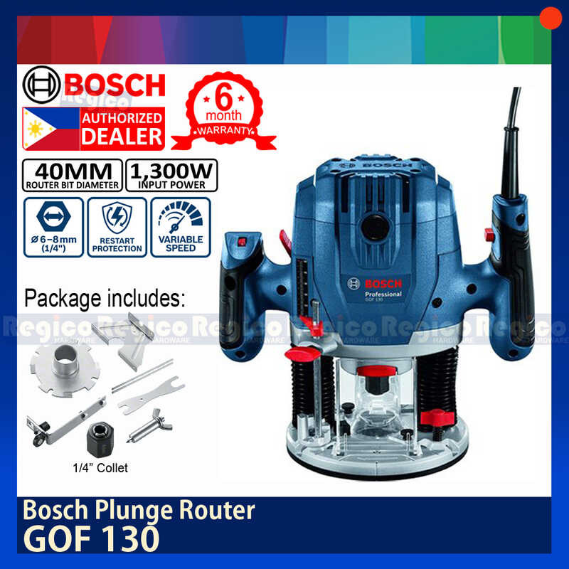 GOF 130 Plunge Router Bosch Coc Regico Hardware D84 | Shopee Philippines