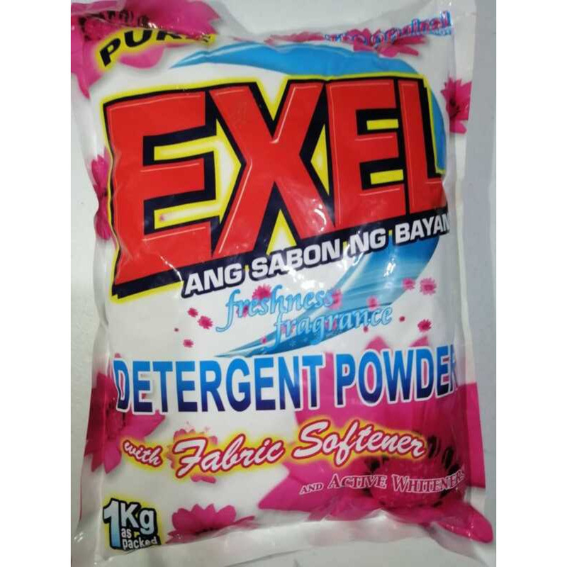 1 Kilo Pure Exel Detergent Powder With Fabric Softeners And Active ...