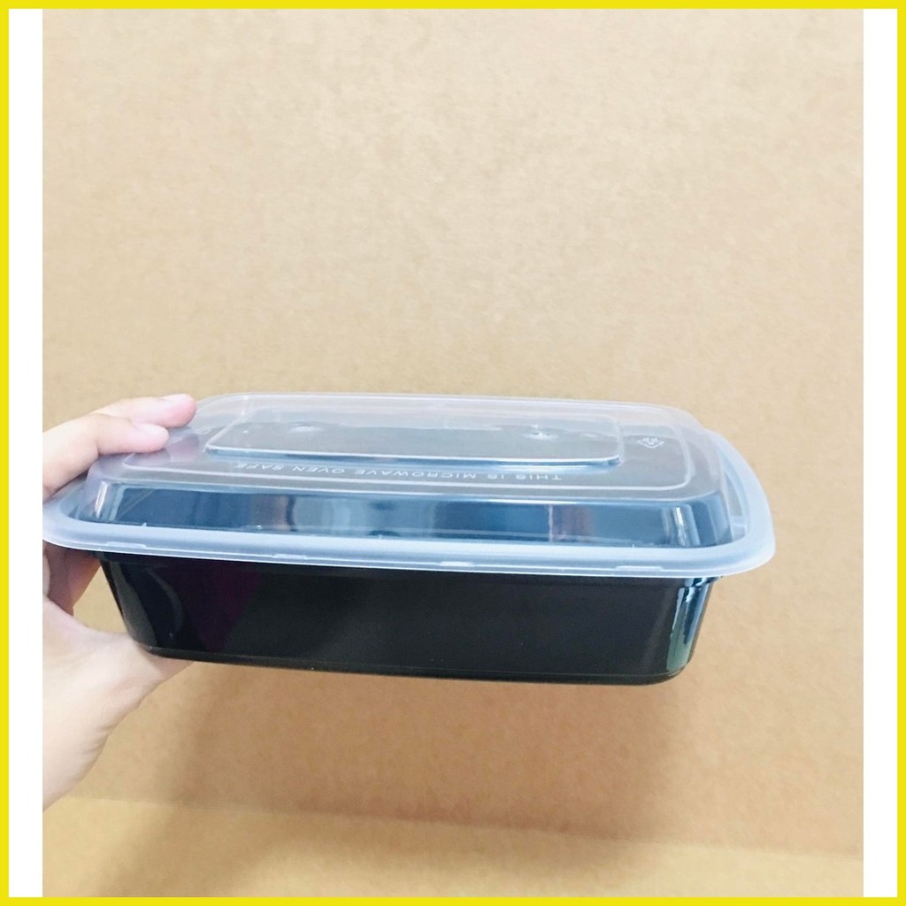 MICROWAVABLE PLASTIC LUNCH BOX (AMERICAN 1000ML) | Shopee Philippines