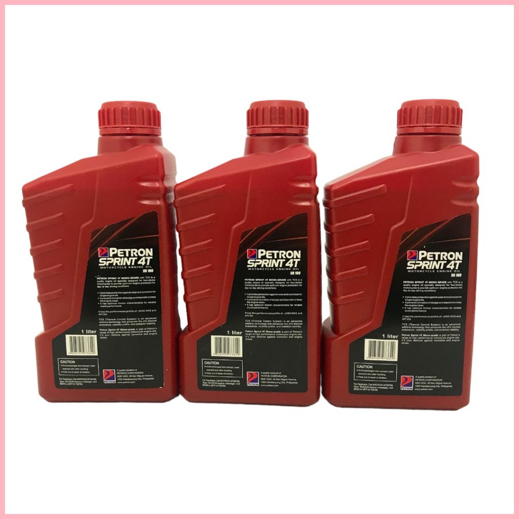 PETRON Sprint 4T SR100 Monograde Motorcycle Engine Oil SAE 40 (1 Liter ...