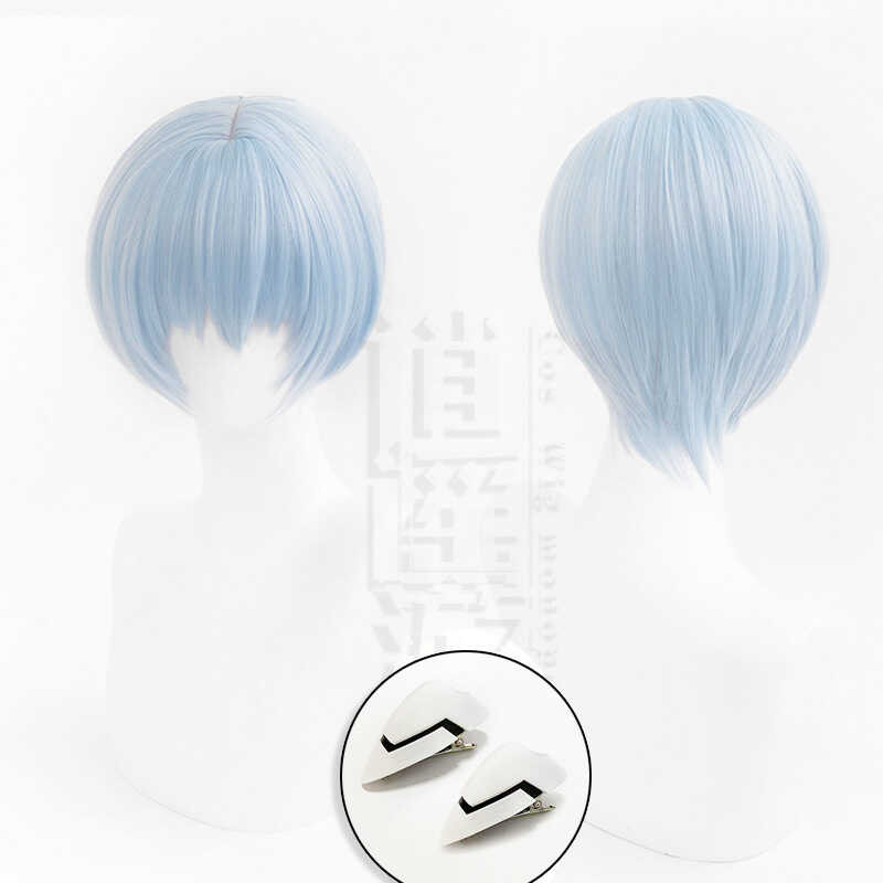 Free Easy Neon Genesis Evangelion Rei Ayanami Wig And wear Link Blue ...