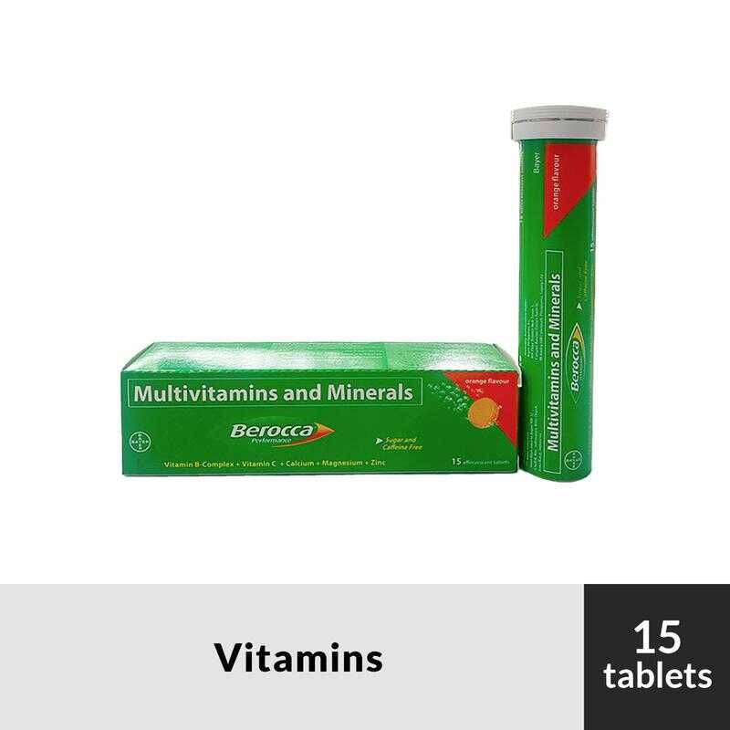 Multivitamins And Minerals (Berocca Performance) Effervescent Tablet ...