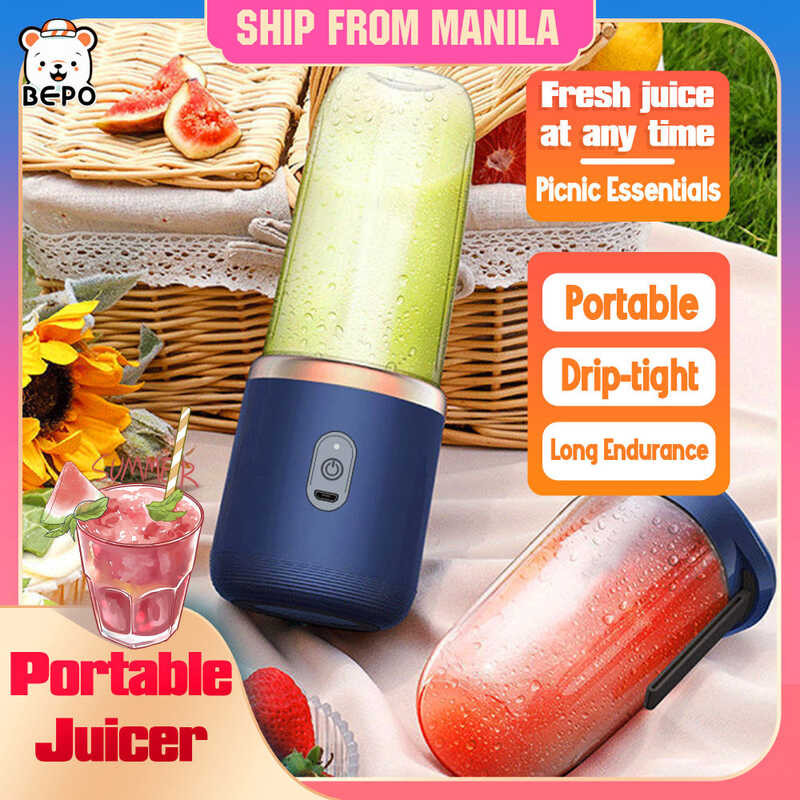 Bepo Portable Juicer 400Ml Rechargeable USB Wireless Blender 6-Blade ...