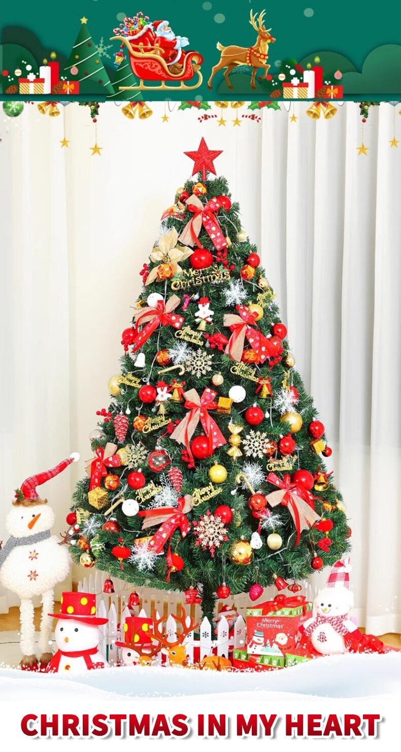 MIC Christmas Tree 2FT/4FT/5FT/6FT/7FT Christmas Tree Set Christmas ...