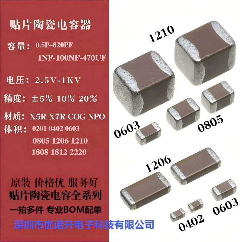 Chip Capacitor 1812 684K 680NF 0.68UF 100V 250V 500V 10% X7R High ...