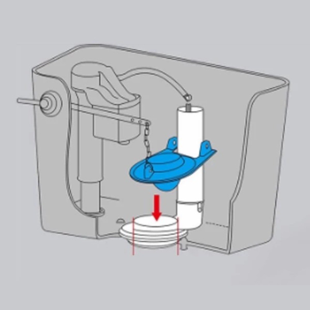 Toilet Flush Set Fittings Dual Button Flush Valve Toilet Inlet Valve ...