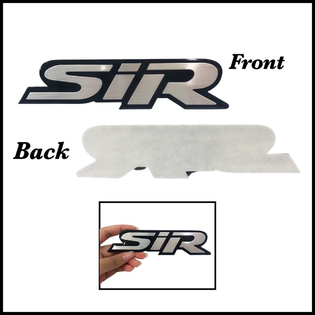 CP 1pc SIR Car Rear Trunk Emblem Badge Sticker Decal (GOOD QUALITY ...
