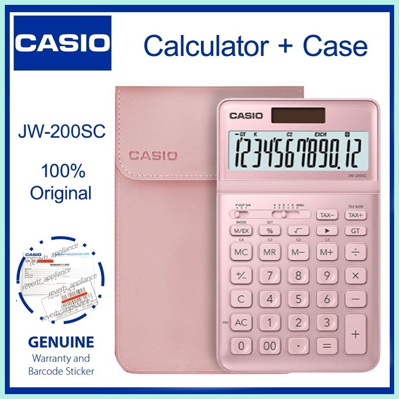 CASIO Scientific Calculator JW-200SC w/ Solar Original 12-Digit ( Free ...