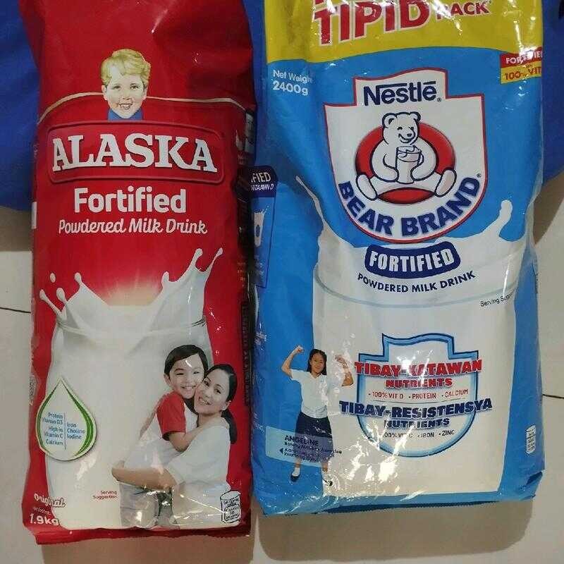 2.4Kg Bearbrand And 1 Pack Of 1.9Kg Alaska Fortified Powdered Milk ...