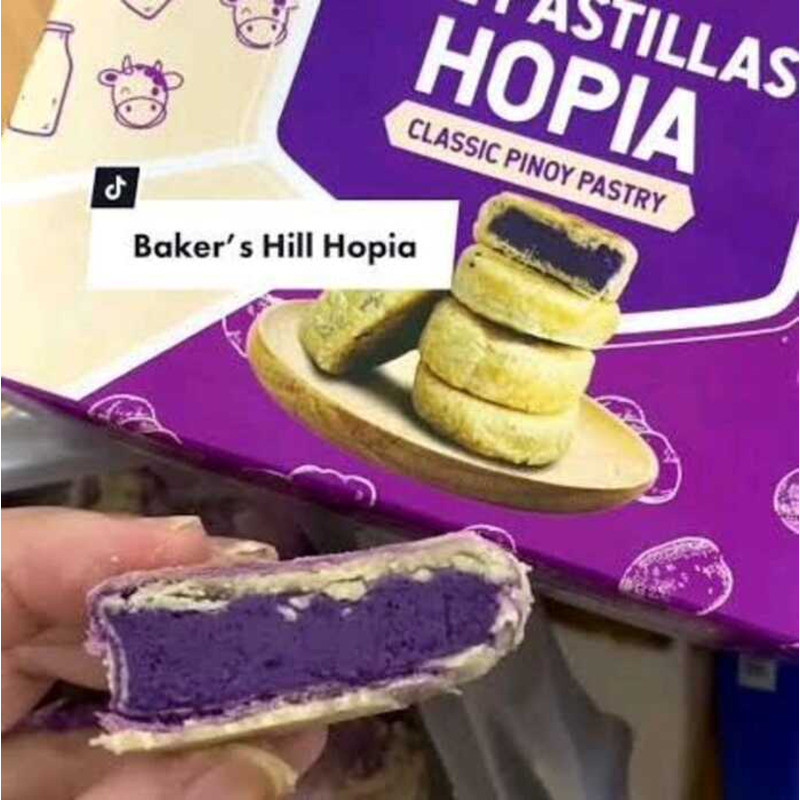 Baker's Hill Palawan Assorted Flavor Hopia 10Pcs/Box Snacks | Shopee ...