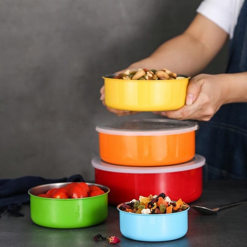 Set Of 5 Premium Stainless Steel Food Preservation Boxes Simple And ...