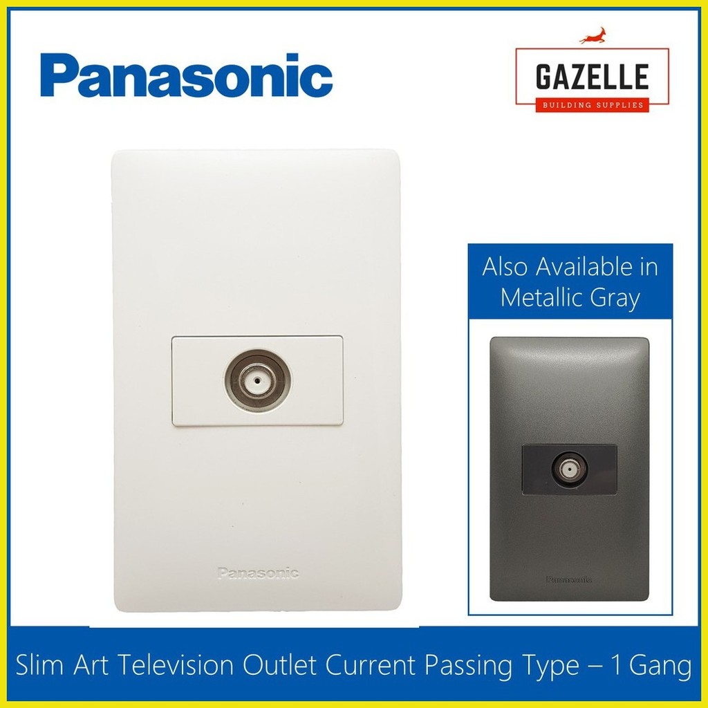 Panasonic Slim Art Telephone, Cable, CAT5E, and CAT6 Outlets | Shopee ...