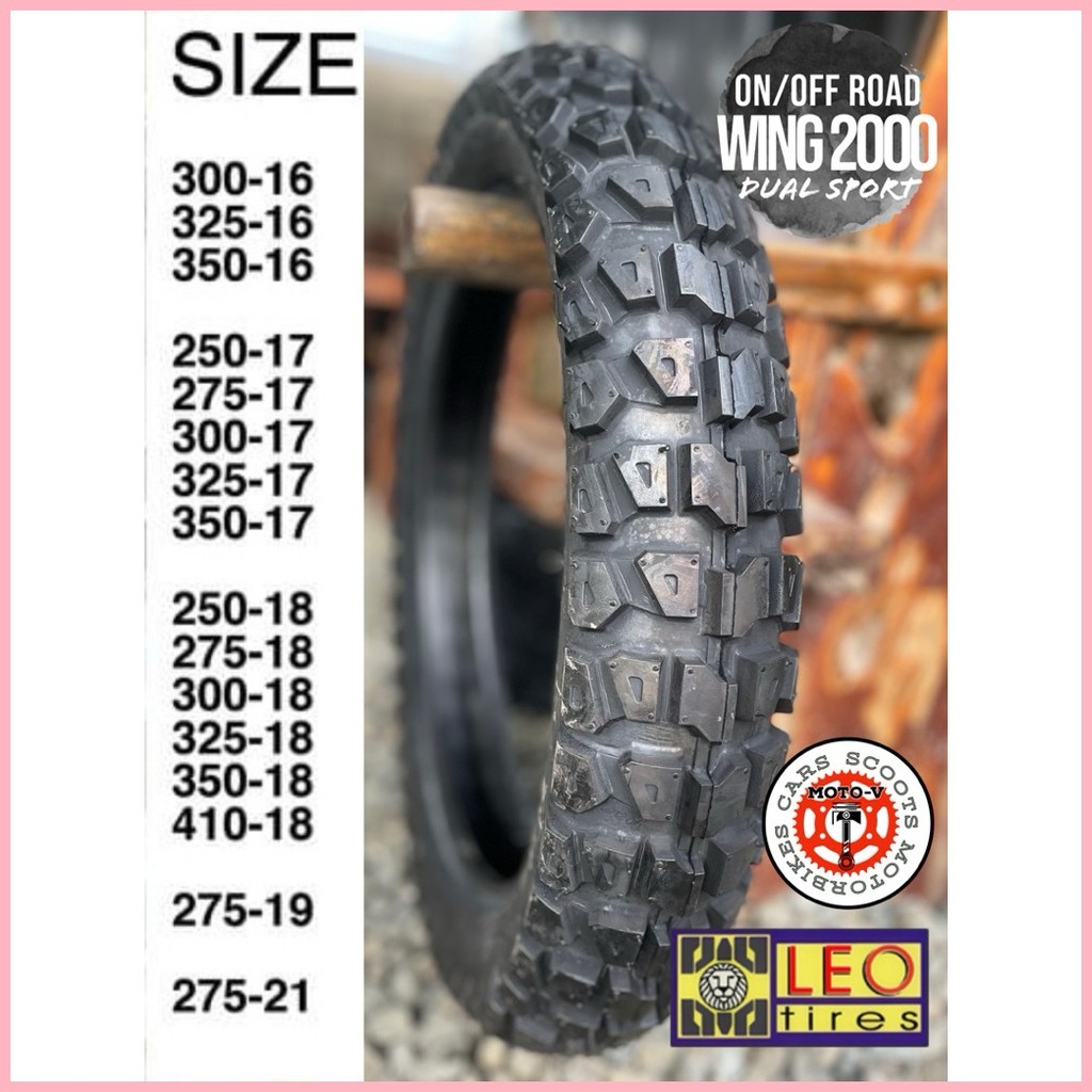 On/Off Road DUAL SPORT TIRE ( FUJI WING 2000 LEO ) | Shopee Philippines