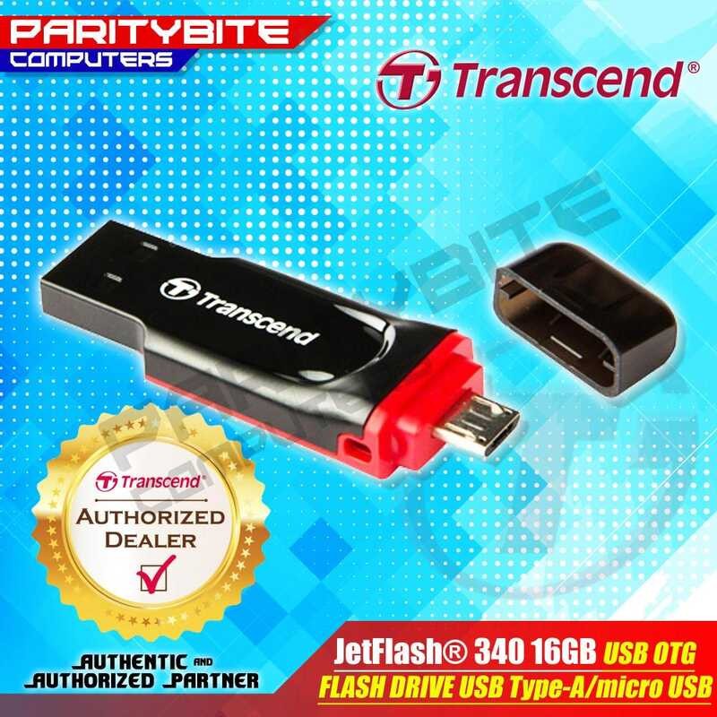 Transcend Jetflash 340 16Gb Dual USB OTG Flash Drive For Android ...